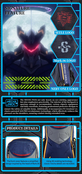 Evangelion EVA-06 Mecha Pack AGS Pro Backpack - Otaku House