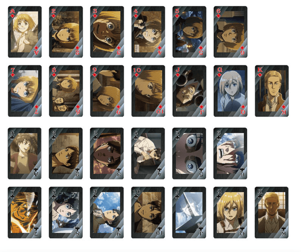 Attack on Titan - Anime Playing Cards (54-Card Deck) - Otaku House USA