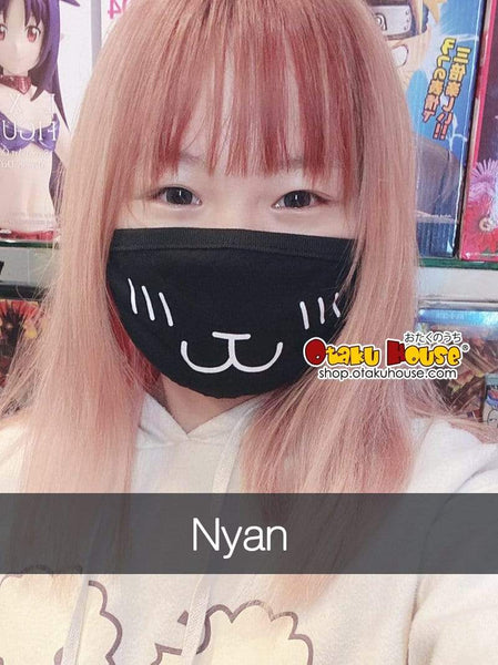 Harajuku Face Mask (Re-usable) - Nyan - Otaku House USA